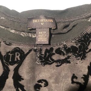 True Religion | Tops | True Religion Black Sheer Long Sleeve Top | Poshmark